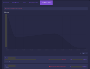 【Songbird Explorer】取引履歴の見方